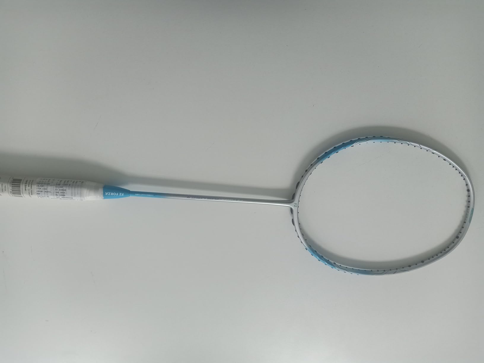 Buy FZ Forza Pure Light 9 Unstrung Badminton Racket (Silver/Light Blue ...