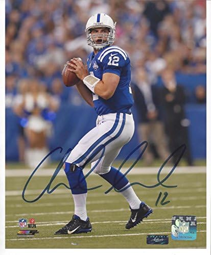 Andrew Luck Panini Authentic Autographed 8x10 photo - Signed in Store 3 ...