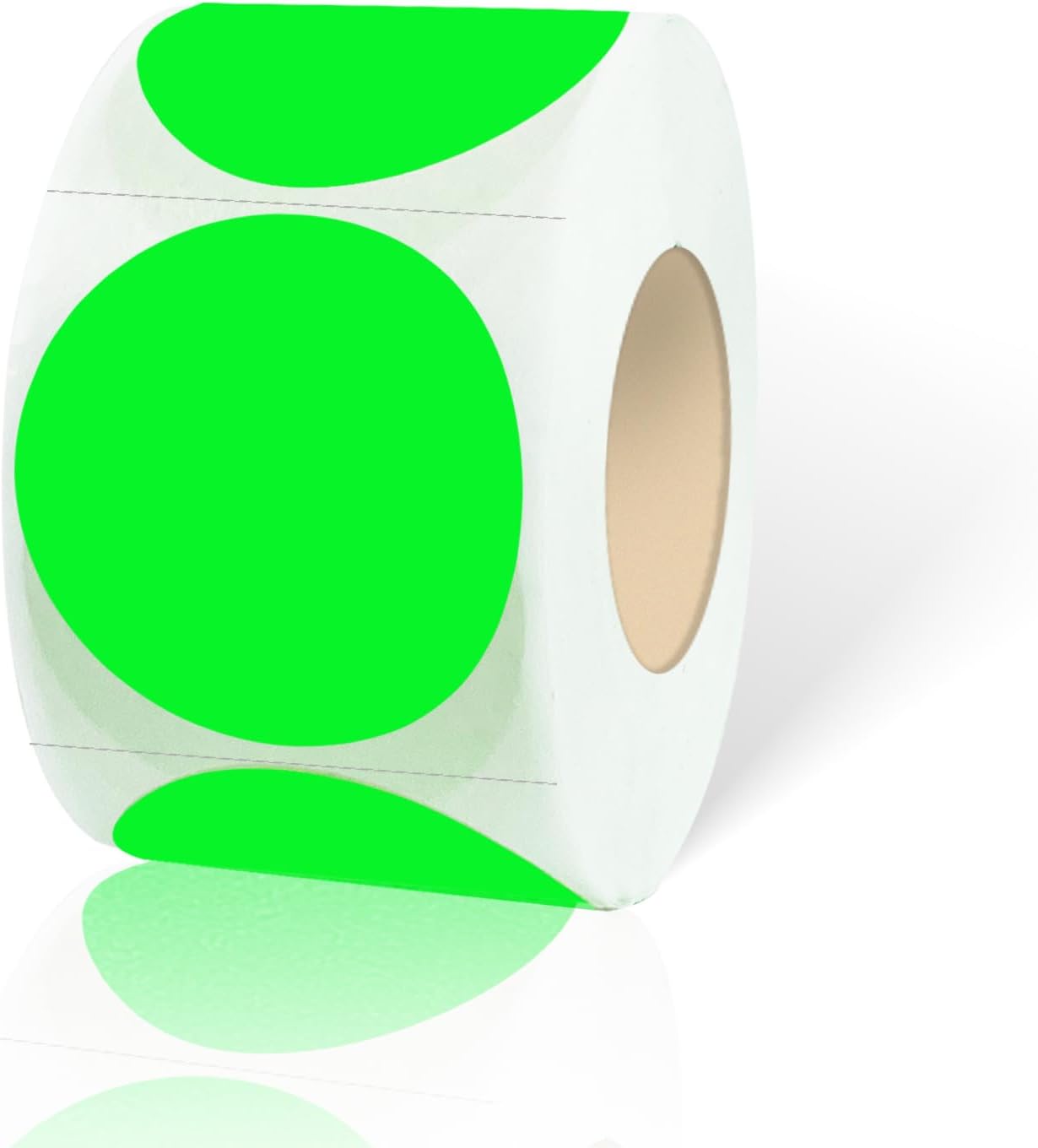 Amazon.com : STARLIBOO Fluorescent Green Dot Stickers, 1.5 Inch ...