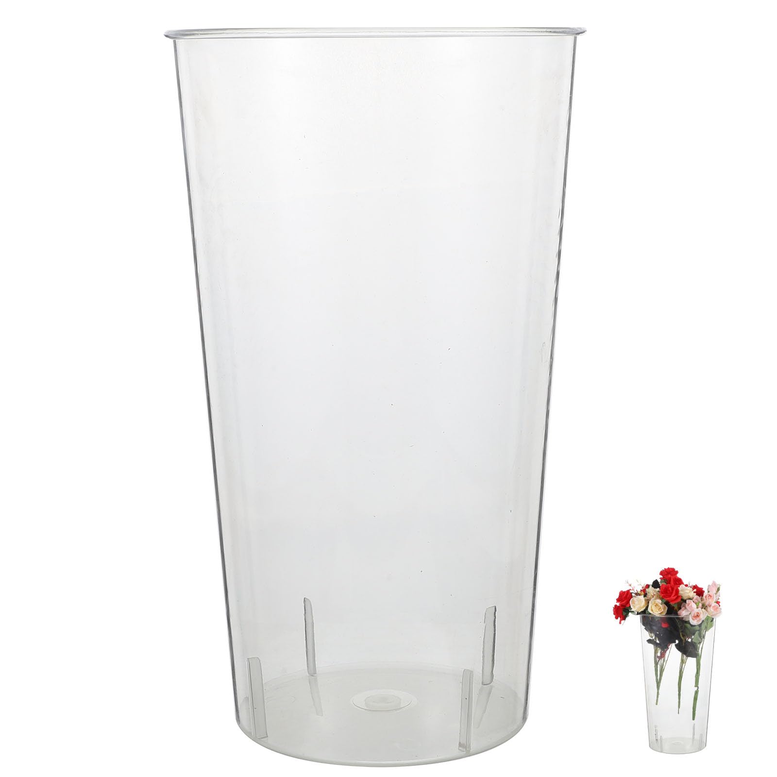 Amazon.com: VILLCASE Clear Flower Bucket, Farmhouse French Flower ...