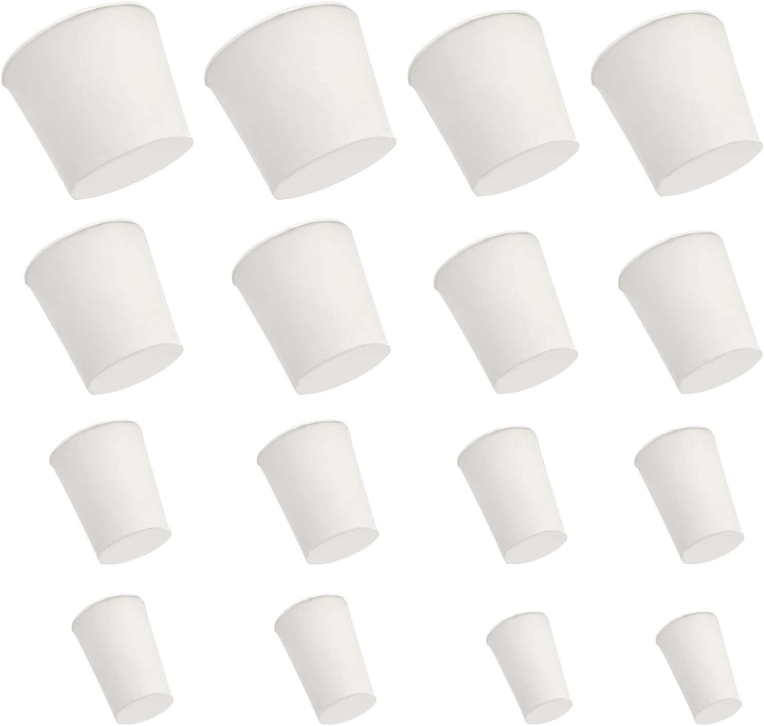 Amazon.com: WerkaSi 60 Pack Silicone Rubber Stoppers Plugs 6 Sizes Lab ...