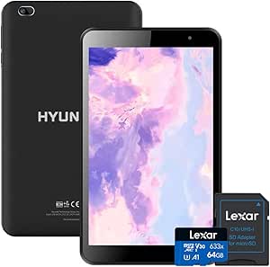 Amazon.com : HYUNDAI HT8WB1RBK02A HYtab Plus 8WB1 8 inch Tablet, HD IPS ...
