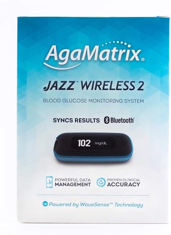 Amazon.com: AgaMatrix Jazz Wireless 2 System Kit, 0.75 Pound : Health ...