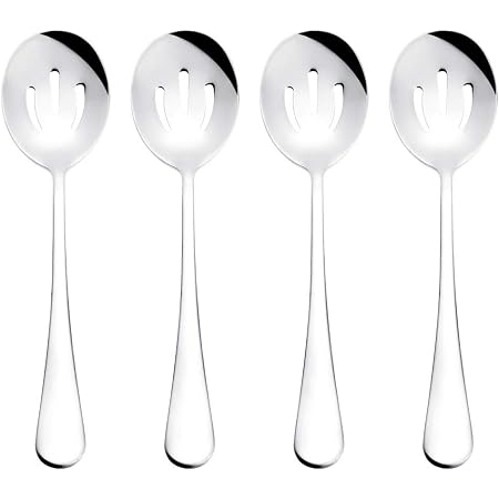 Amazon.com: Serving Slotted Spoons X 6, HaWare 9.8 inches Large Size ...