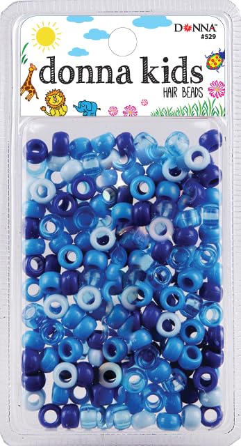 Amazon.com: DONNA Small Plastic Hair Beads, DIY Hair Braiding Plastic ...
