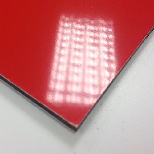 3mm Red Gloss/Matt ACM Sheet 4ft x 4ft 1220 x 1220 Dibond Aluminium ...