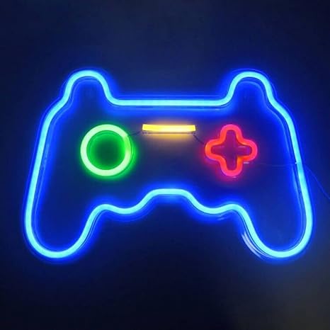 Amazon.com : Aclorol Gamer Neon Sign Game Controller Neon Sign for ...