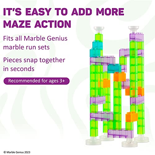 Snapklik.com : Marble Genius Marble Maze Slides STEM Creator Set: 80 ...