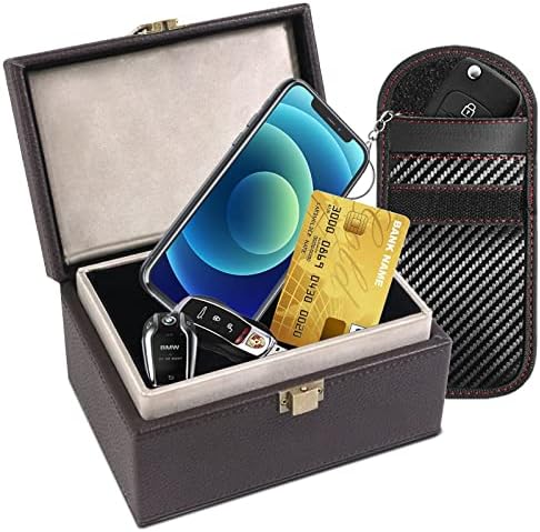 Faraday Box and Bags for Car Keys and Phones, Large 17x12x9cm RFID ...