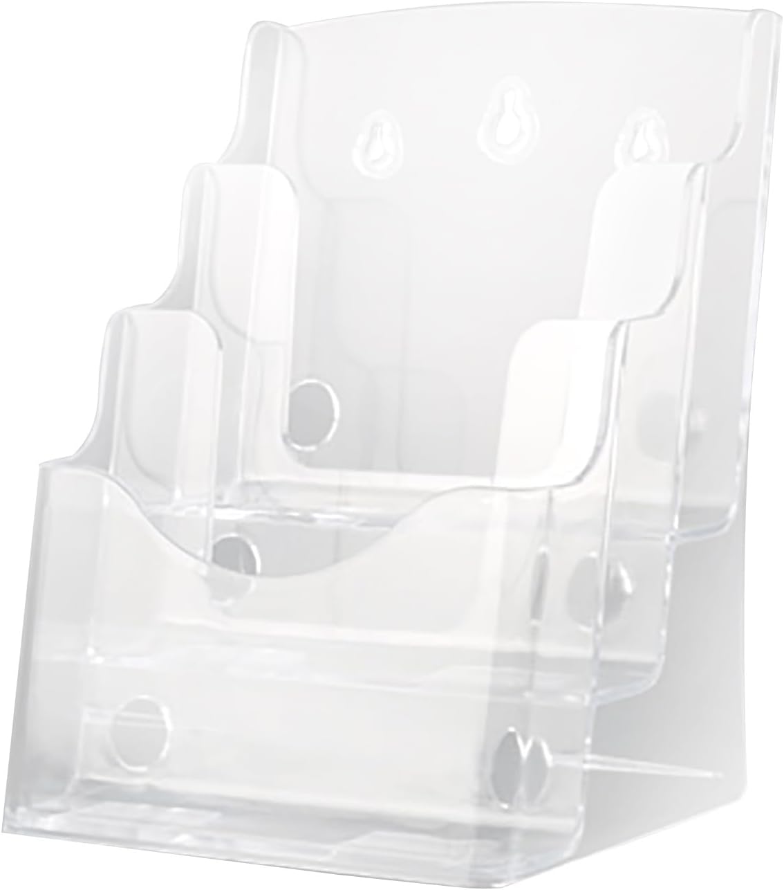 Fiauli 3 Compartments Leaflet Display Stands,Acrylic Table Brochure ...