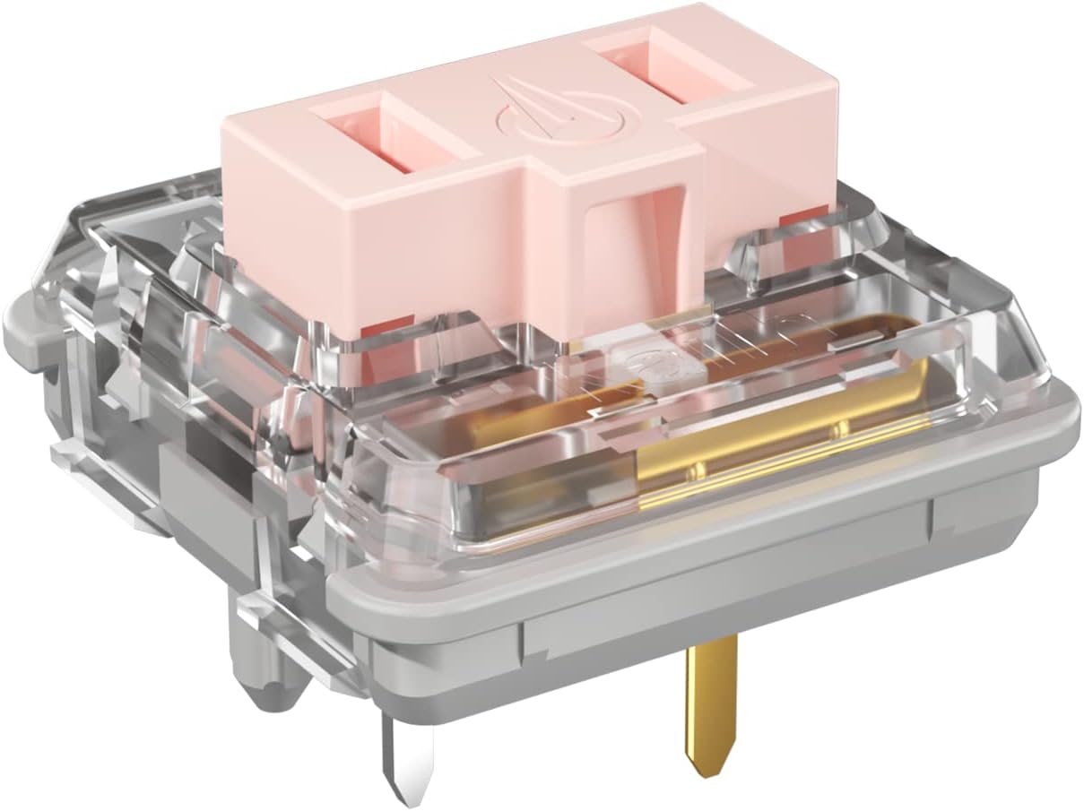 Amazon.com: Kailh Low Profile Choc Pink Switches 5 Pin Thiner Key ...