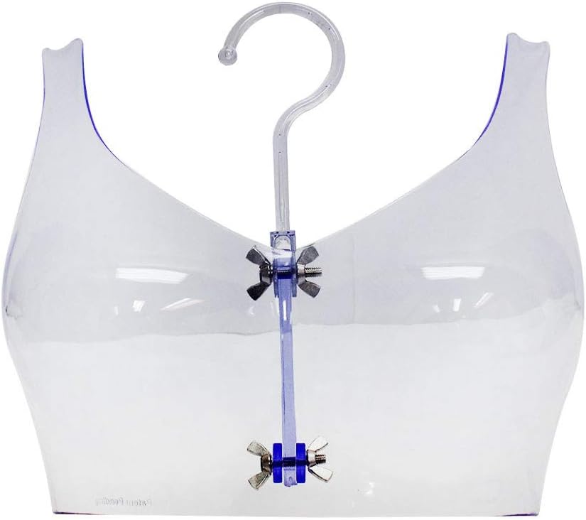 Amazon.com: Prolinemax 4 PC Clear Plastic Hanging Bra Form Bikini ...