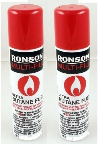 Amazon.com: 2 Ronson Butane Refill Lighter 42 Grams 1.48 Oz : Health ...