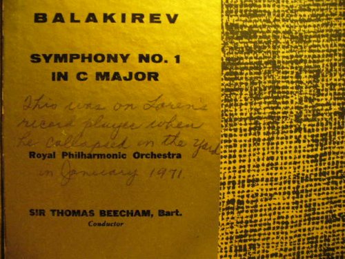 Balakirev, Symphony No. 1 in C Major, Royal Philharmonic Orchestra, Sir ...