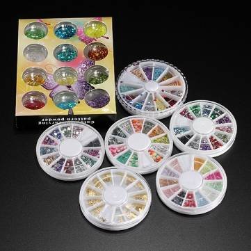 Nail Art Decoration Kit Polish Glue Rhinestones Clipper Dotting Tool ...