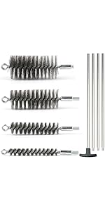 Amazon.com: 50 in Pipe Cleaning Brush Set with Stainless Steel Bristles ...