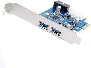 Amazon.com: axGear USB 3.0 PCI-E Controller Card 2 External Port w ...