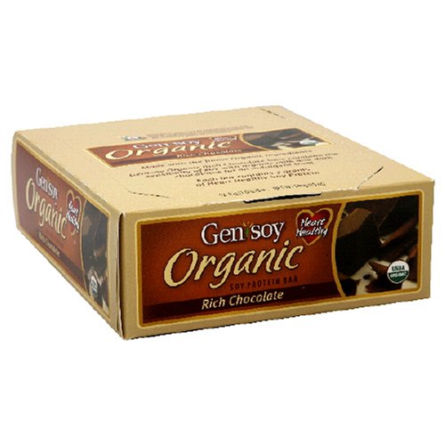 Amazon.com: Genisoy Rich Chocolate Organic Bar, 12-Count 1.6-Ounce ...