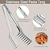 Amazon.com: Patelai 2 Pcs Stainless Steel Pasta Spoon with Teeth Large ...