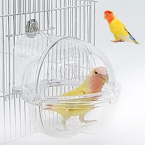 Amazon.com : MUYG Bird Bath Box for Cage, Parrot Hanging Planet Bathtub ...
