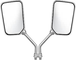 Amazon.com: Mokuo Universal M10 Motorcycle Rearview Mirrors Aluminum ...