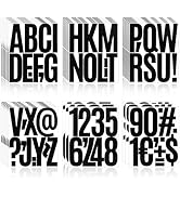 Amazon.com: Llewyn 385 Pieces 10 Sheets Letter Stickers,Vinyl Mailbox ...