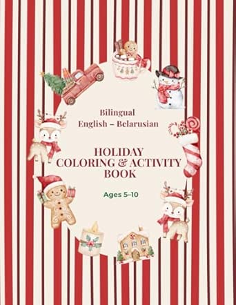 Winter Magic: English–Belarusian Coloring Book for Kids: Fun Christmas ...