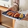 Amazon.com | KITCHENLESTAR 8 Inch Rectangular Dessert Plates Dinner ...