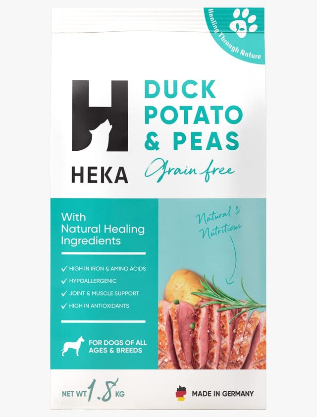 HEKA Grain-Free Duck, Potatoes & Peas Dog Dry Food (1.8 Kgs) | Dog Food ...