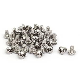 uxcell 8#-32x1/4-inch 304 Stainless Steel Phillips Pan Head Bolts Machine Screws 40PCS : Amazon ...
