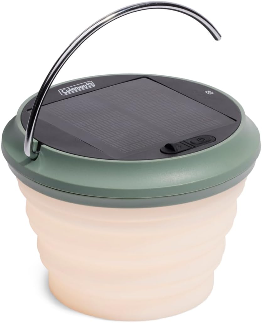 Amazon.com: Coleman 200 Lumens Rechargeable Solar Camping Lantern ...