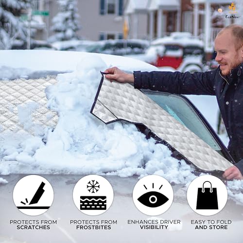 Snapklik.com : EcoNour Car Windshield Cover For Ice & Snow, Universal ...