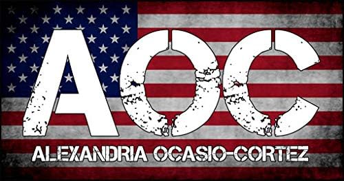 Amazon.com: USA Flag AOC Alexandria Ocasio Cortez Sticker (Logo us ...