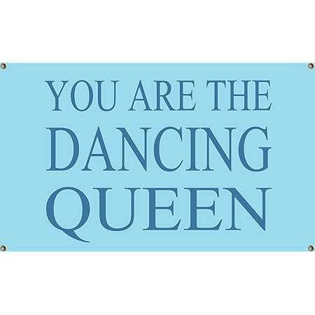 Amazon.com: AUKUTOCO You Are the Dancing Queen Tapestry-3x5ft Cool ...