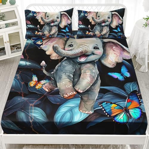 Best Kids Elephant Fitted Bed Sheets for a Whimsical Bedroom Design ...