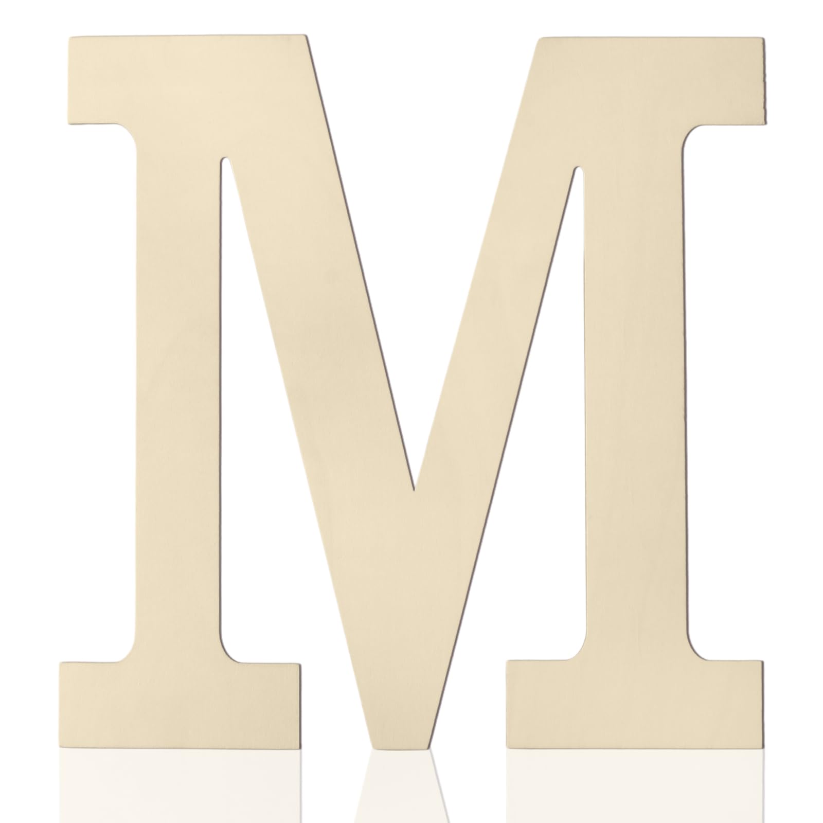 Amazon.com: Wooden Letters 12 Inch M, 1/5 Inch Thick Large Wooden ...