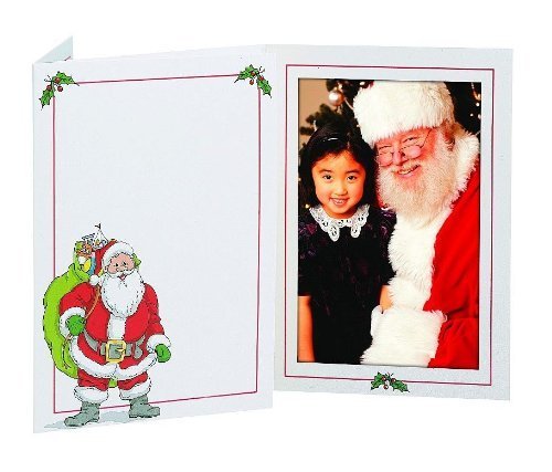 Amazon.com - Santa Photo Insert Holiday Folder Frame for 4x6 Prints ...