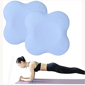 Goodern 2 Pcs Yoga Knee Pad Cushion,Anti Slip Yoga Support Foam Pads ...