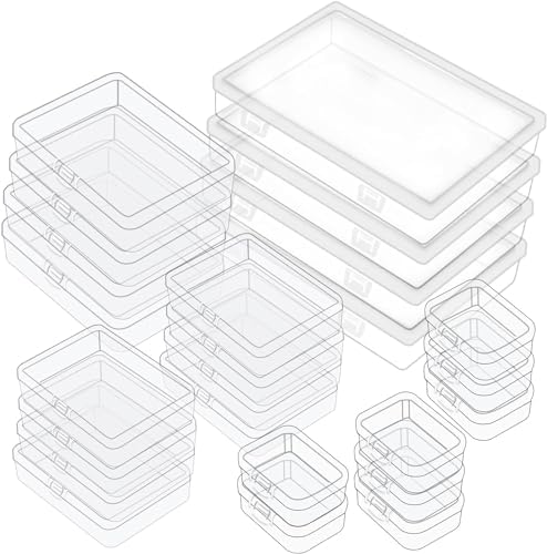 Amazon.com: Thintinick Rectangular Mini Clear Plastic Storage ...