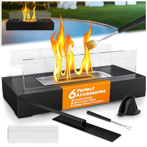 Tabletop Fire Pit Bowl Mini Table Top Fireplace Patio Home Decor Smores ...