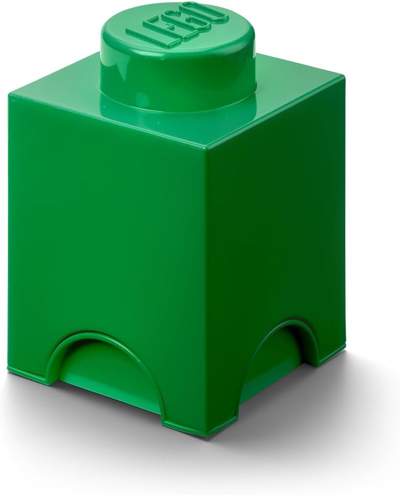 LEGO Storage Brick 1 Knob Green, Stackable Storage Box, 1.2l – LEGO ...