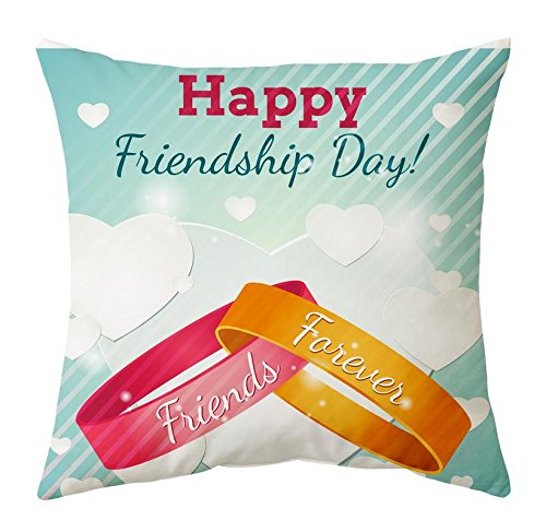 Buy Gift Wrap Happy Friendship Day Cushion Cover for Best Friend ...