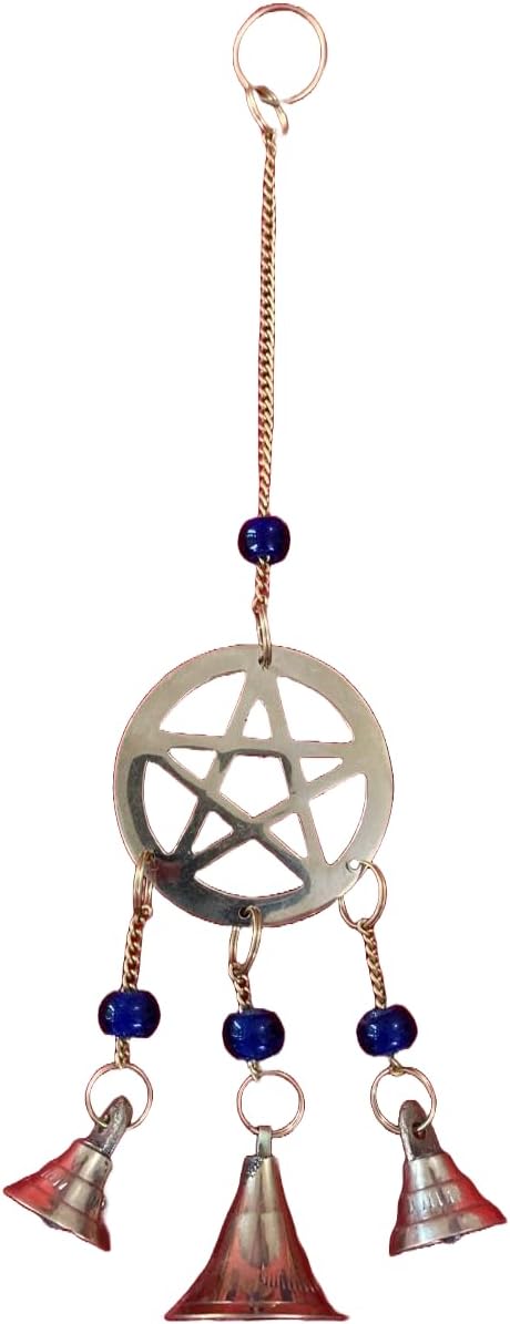 Amazon.com : Indian Consigners Small Witchcraft Altar Brass Wind Chime ...