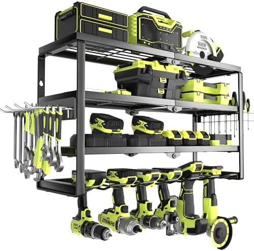 Amazon.com: CCCEI Modular Pegboard Rack Power Tool Organizer with ...