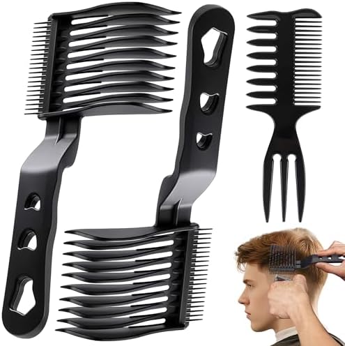 Amazon.com : Blend Friend Fade Comb Set Black Professional Barber Combs ...