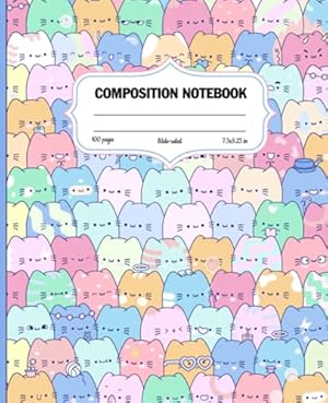 Composition Book: Cute Frog With Mushroom Hat | College Ruled Notebook ...
