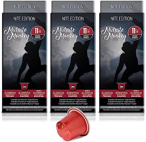 Amazon.com: MidNite Monkey 120ct for Nespresso Original Machine ...