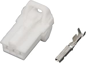Amazon.com: 3 Pin White Plastic Cable Harness Connector Automotive Connectors with Terminal ...