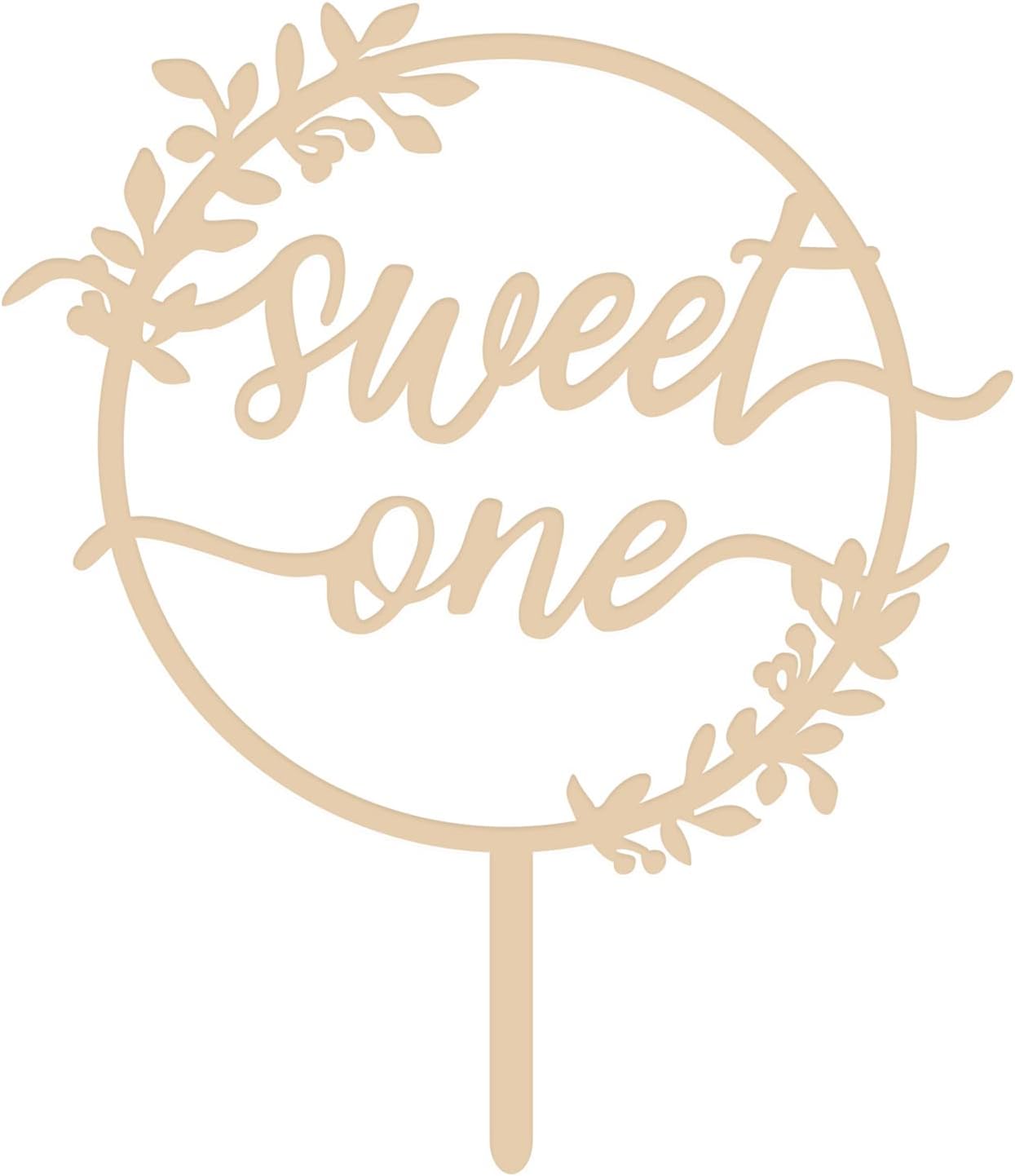 Amazon.com: Sweet One Cake Topper - Sweet 1st Boy and Girl Birthday ...