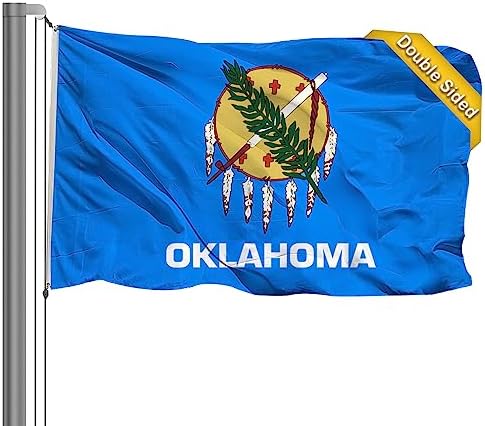 Amazon.com : FLAGWIN Oklahoma Flag 3x5 FT - 3 Ply Double Sided ...